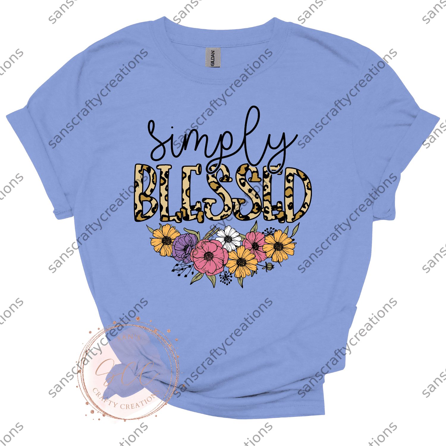 Simply Blessed-Transfer – SansCraftyCreations.com