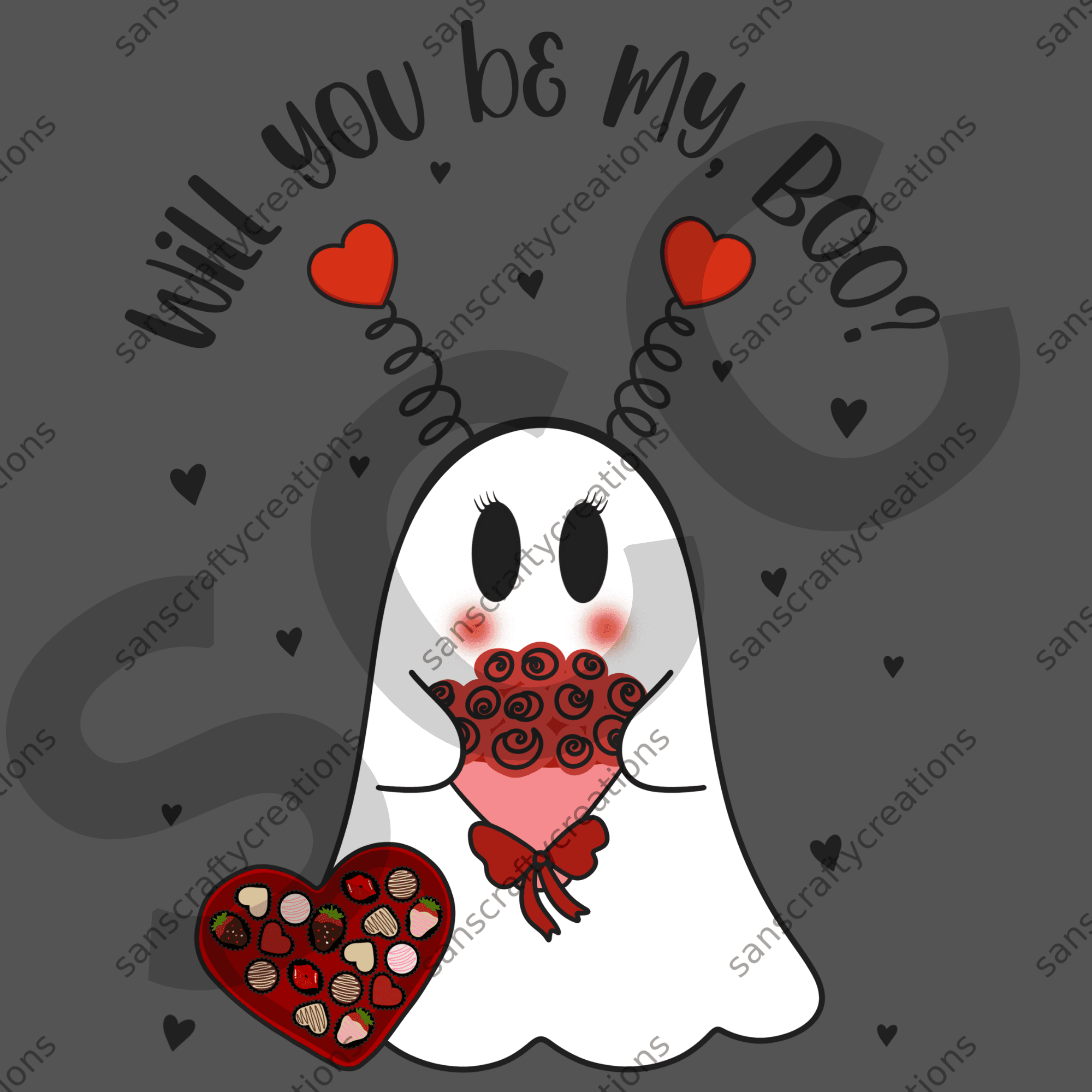 Will you be my boo (Black)-Transfer – SansCraftyCreations.com